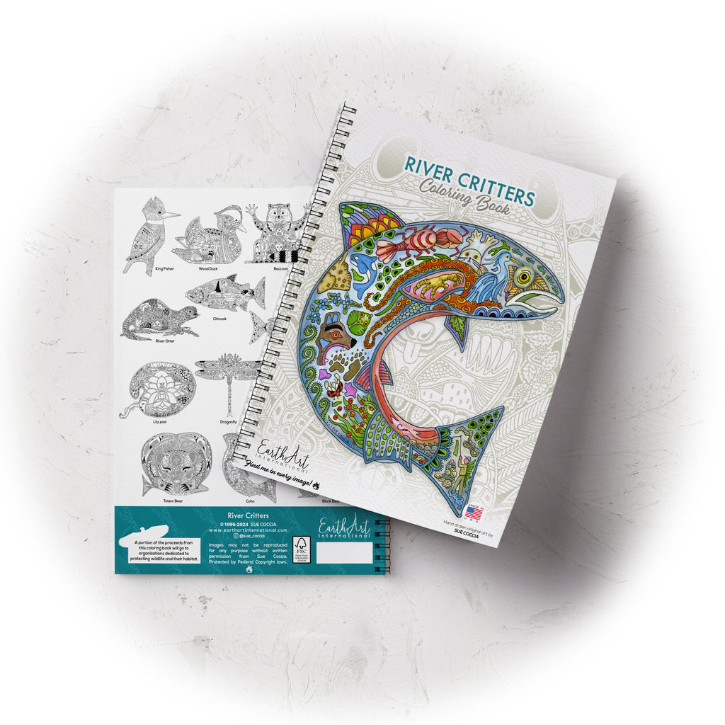 River Critters Coloring Book – EarthArt International