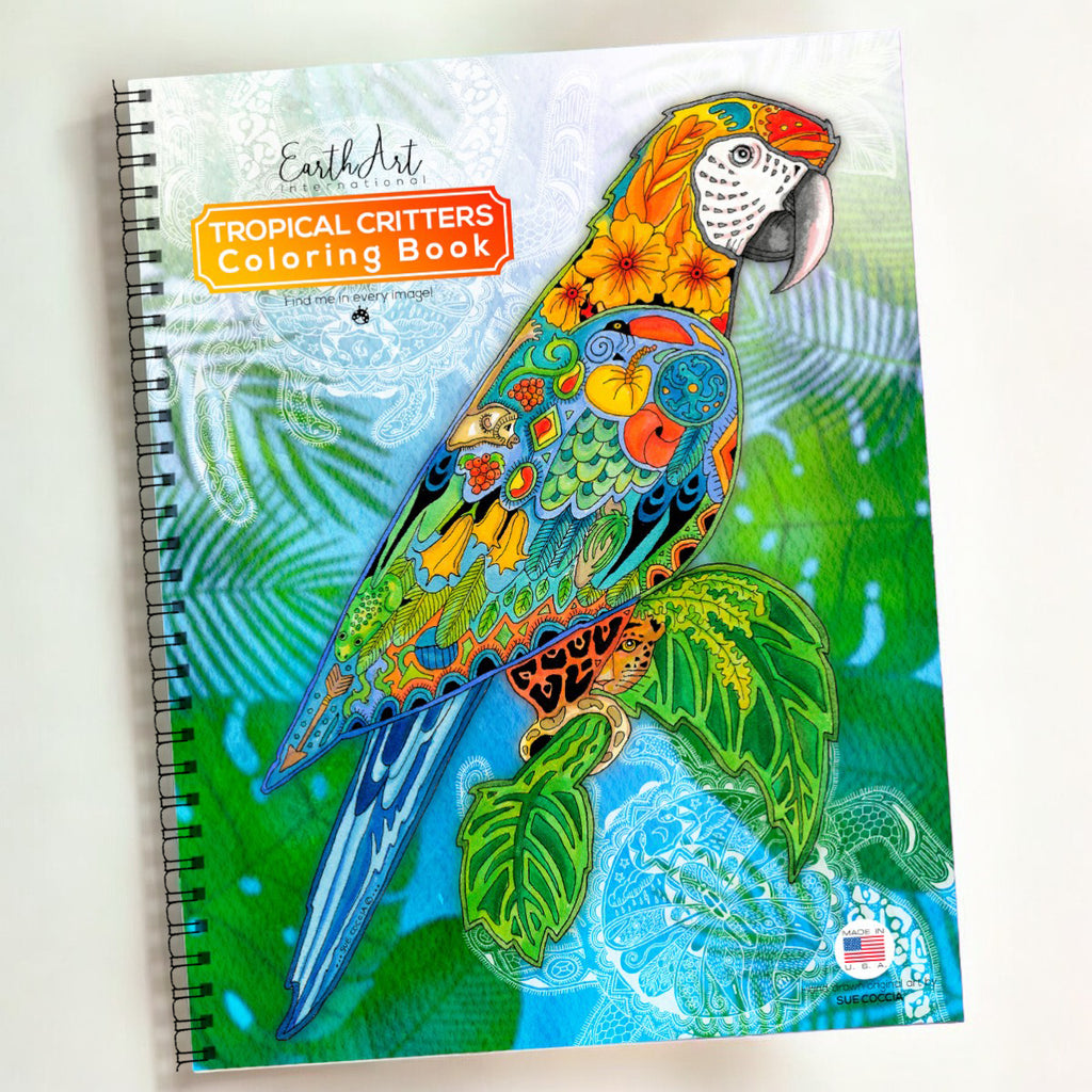 Tropical Critters Coloring Book – EarthArt International