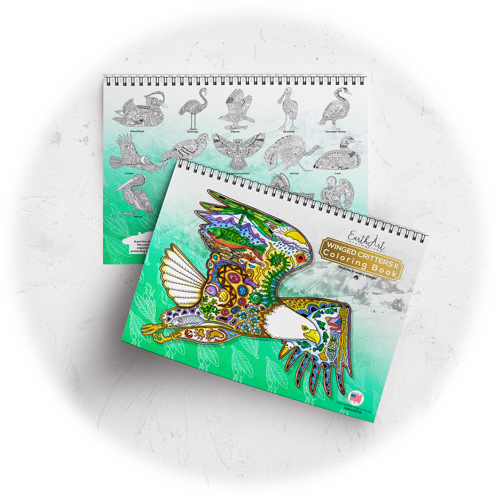 Winged Critters 2 Coloring Book – EarthArt International