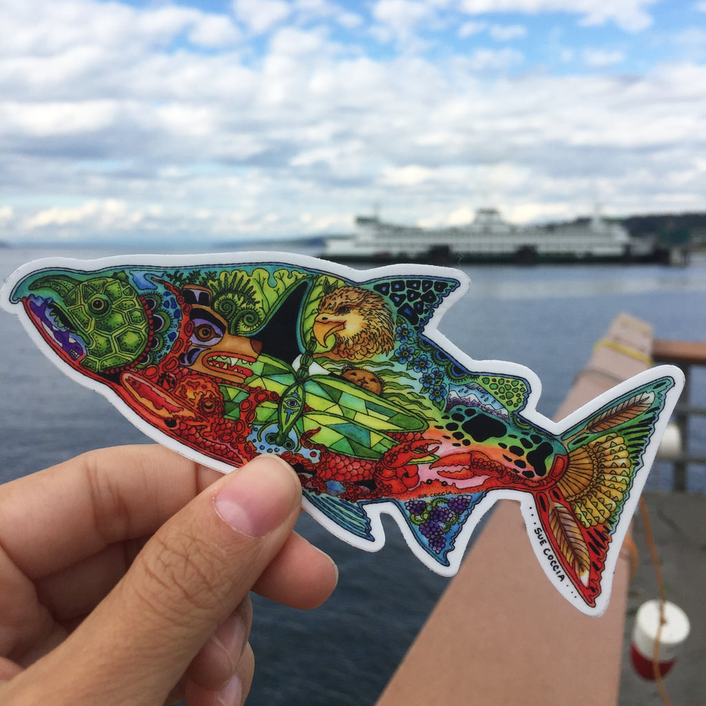 Chinook Salmon Sticker – EarthArt International