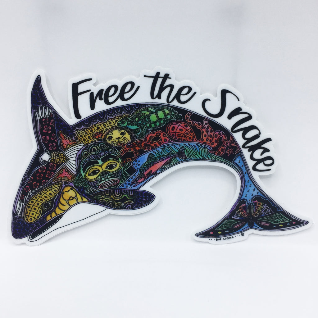Free The Snake Orca Sticker – EarthArt International