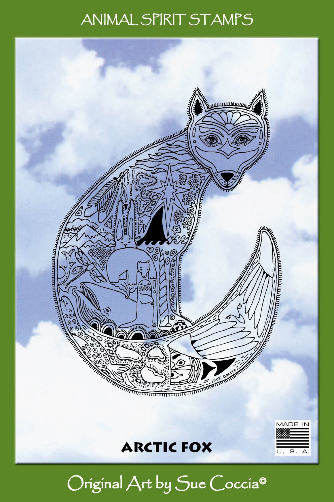 Arctic Fox Rubber Stamp – EarthArt International