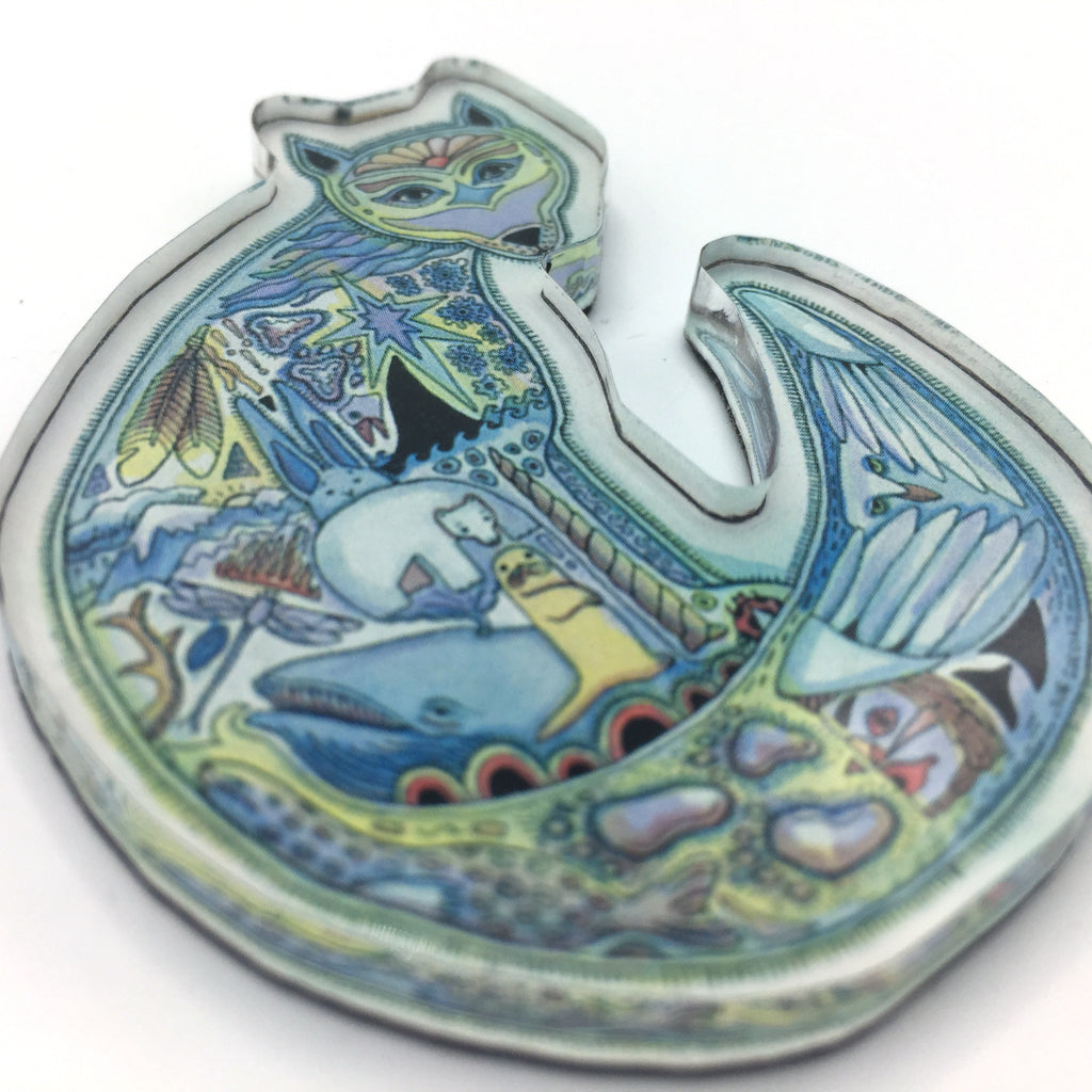 Arctic Fox Magnets and Keychains – EarthArt International