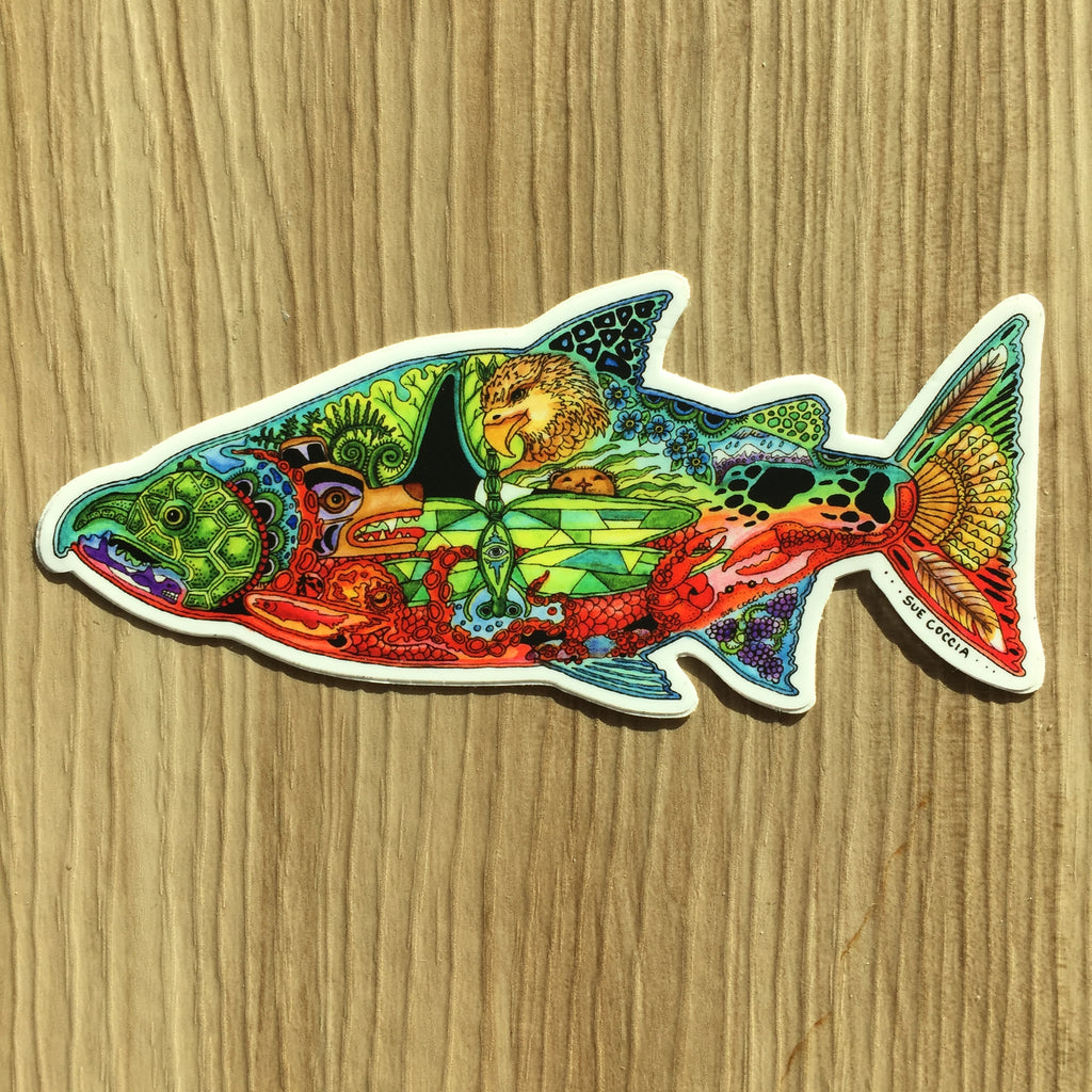 Chinook Salmon Sticker – EarthArt International