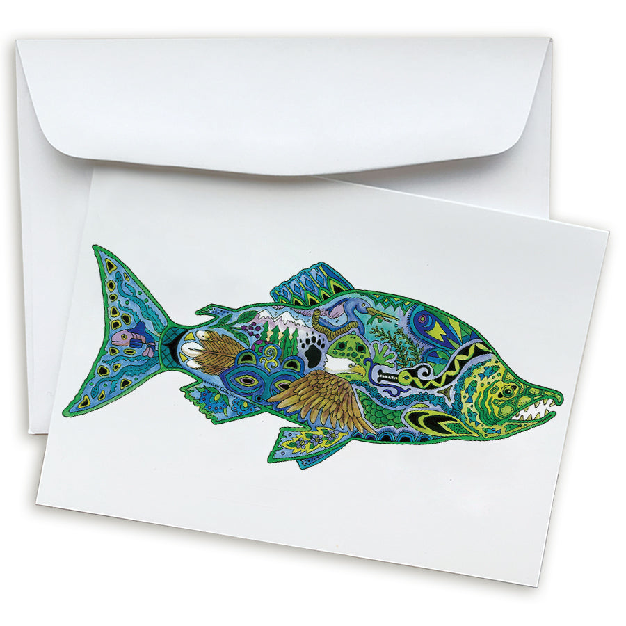 Sockeye Salmon Note Card – EarthArt International